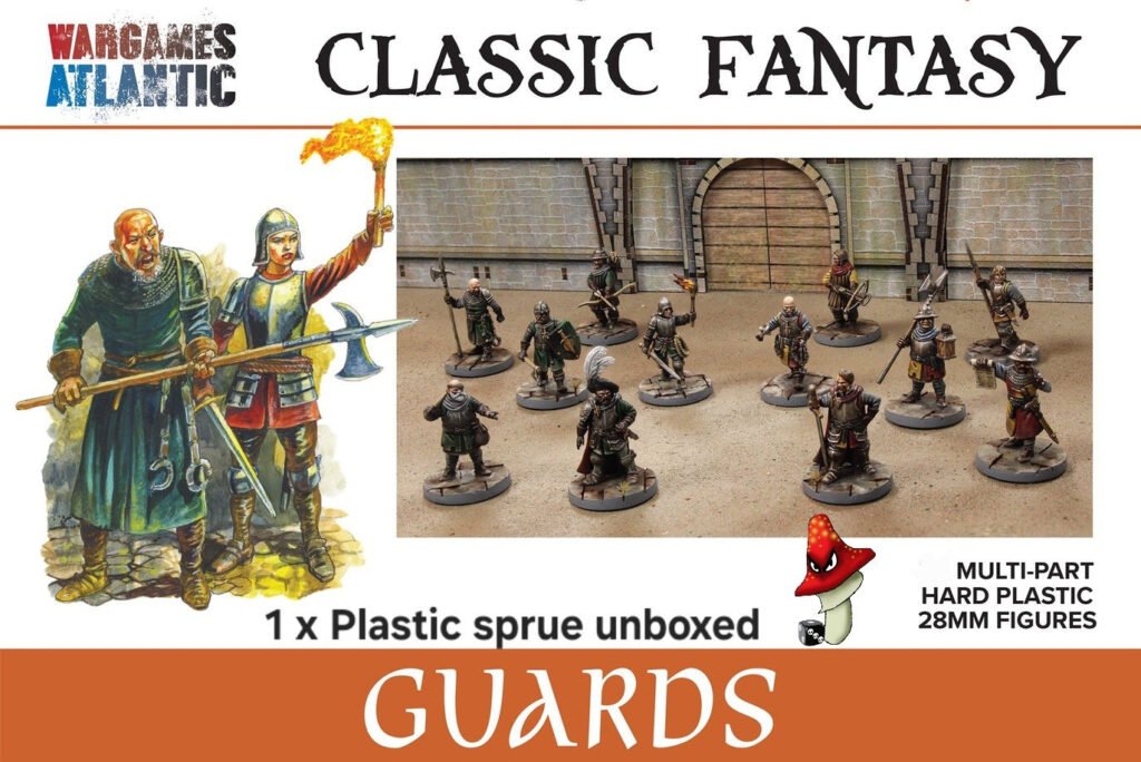 Classic Fantasy Guards Wargames Atlantic 1 x Sprue unboxed 28mm 1/56 ...